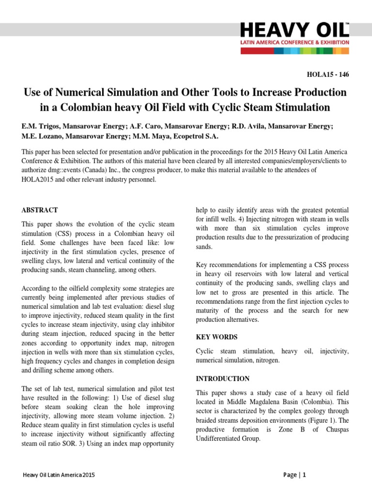 Use of Numerical Simulation and Other Tools To Increase Production in A ...