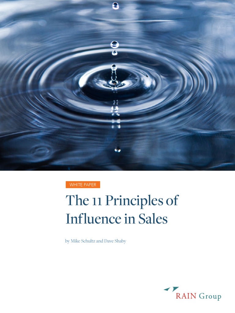 The 11 Principles of Influence in Sales | PDF | Sales | Risk