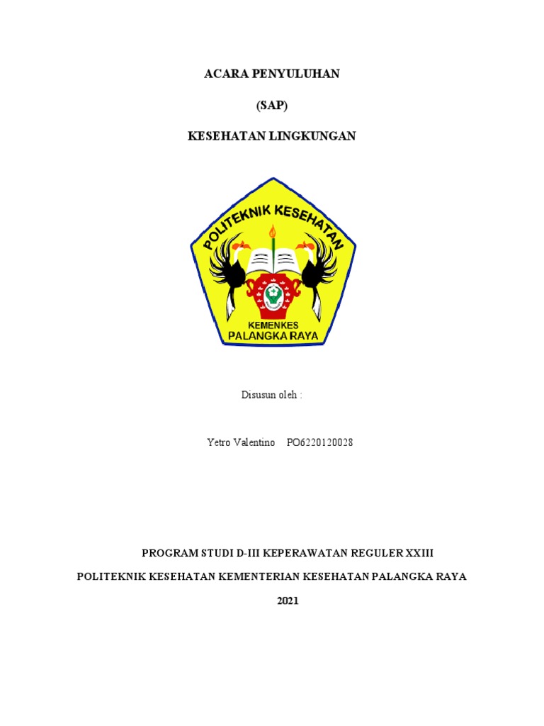 Sap Komunitas Kesehatan Lingkungan | PDF | Sains & Matematika