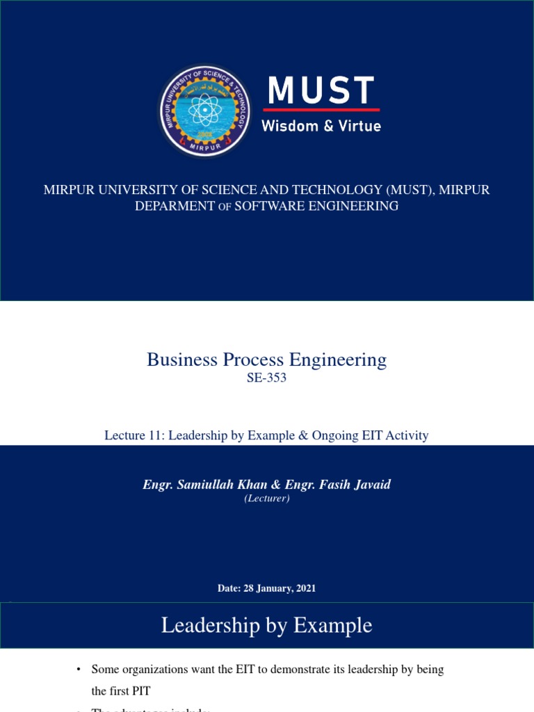 Mirpur University of Science and Technology (Must), Mirpur Deparment ...