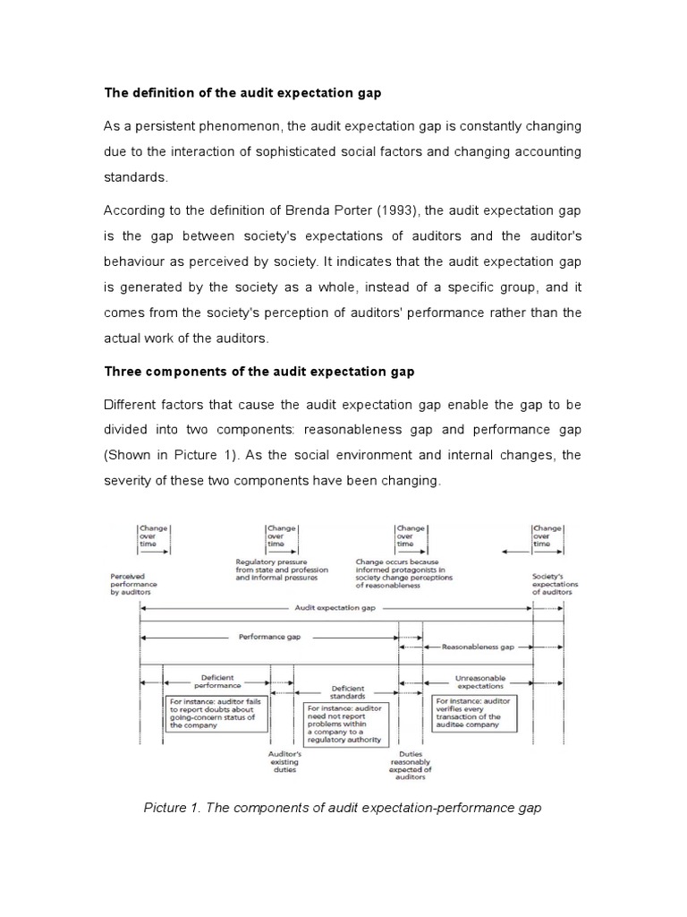 The Definition of The Audit Expectation Gap | PDF | Audit | Perception