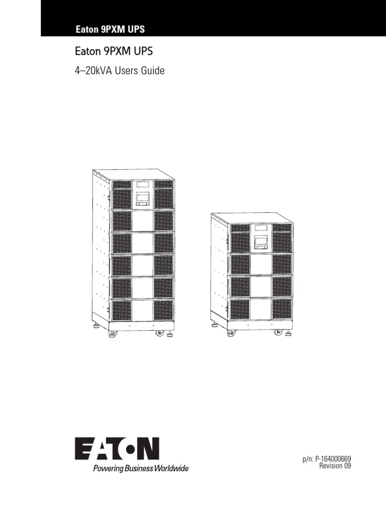 Eaton 9PXM Userguide 164000669 | PDF | Battery Charger ...