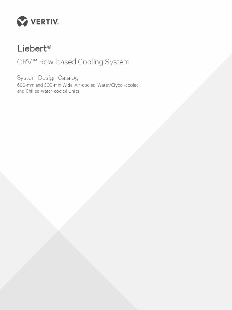 Liebert CRV Row Based Cooling System Design Manual 00 | PDF | Decibel ...