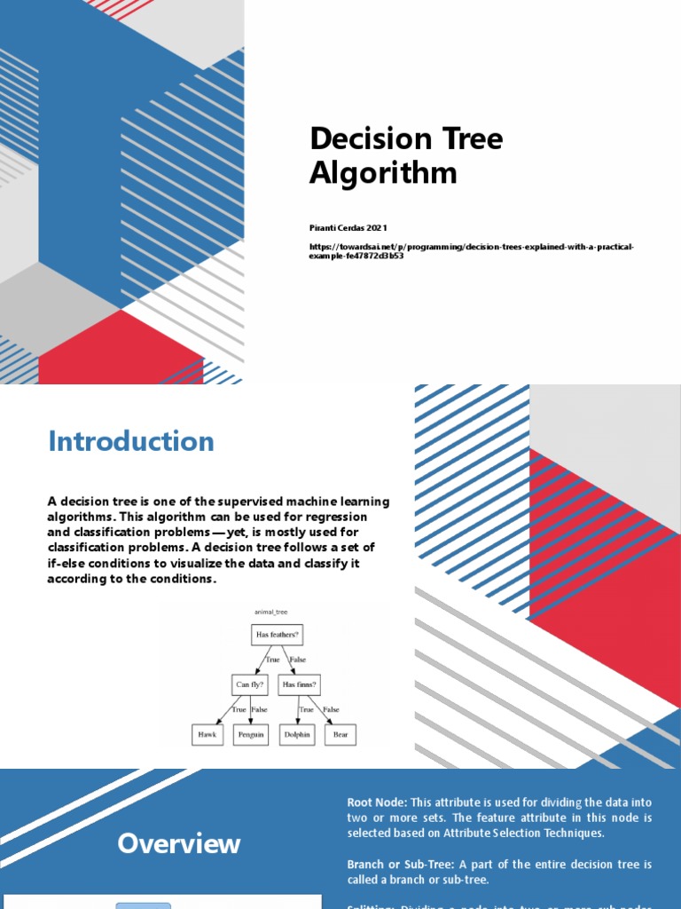 Decision Tree Algorithm | PDF | Cybernetics | Statistics