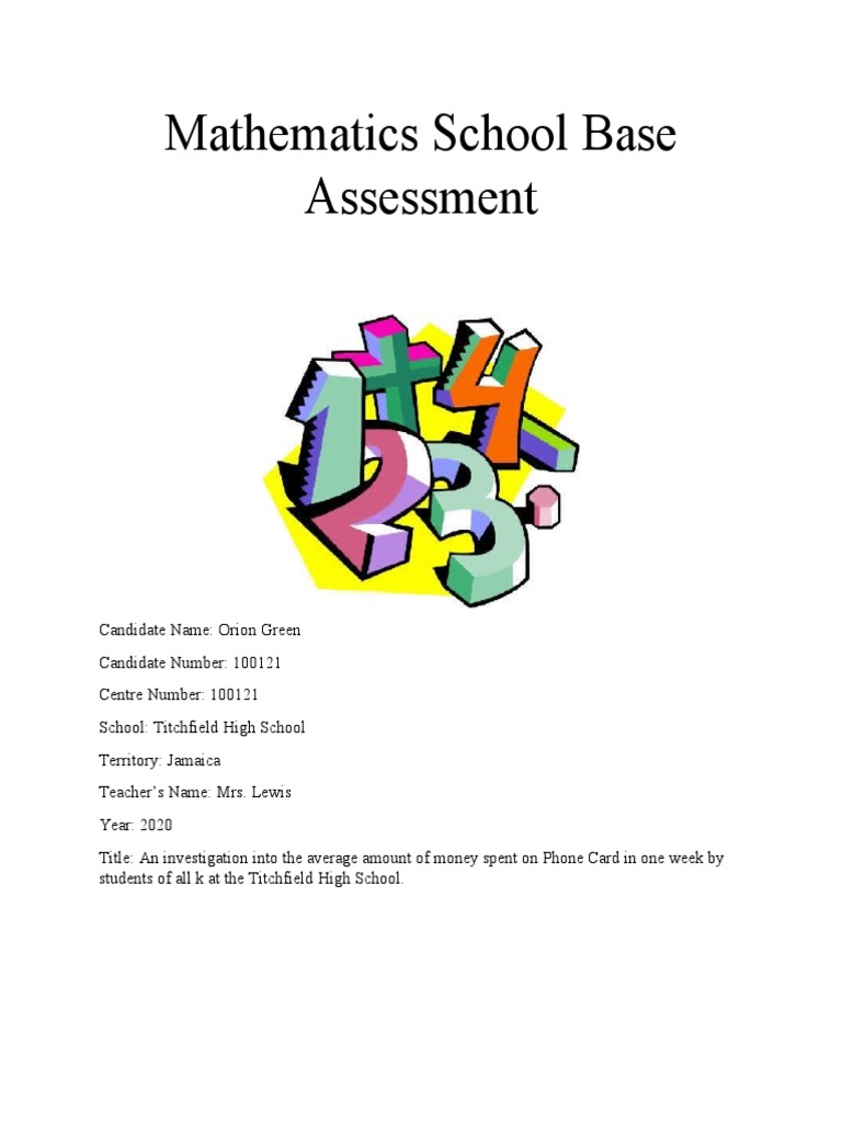 Math Sba Draft | PDF