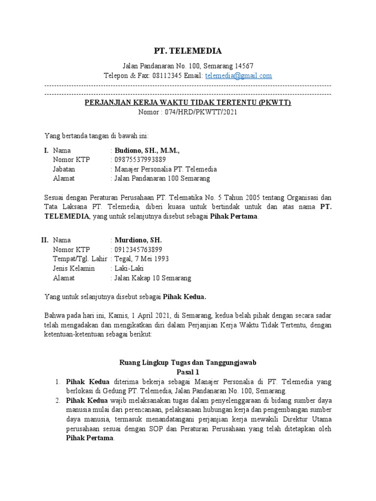 PKWTT Theodorus Steven Sitanggang (18.C1.0136) | PDF