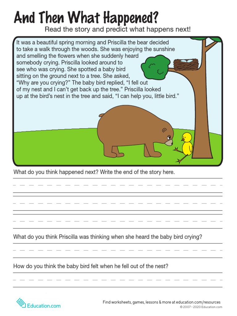 Read The Story and Predict What Happens Next!: Created by | PDF