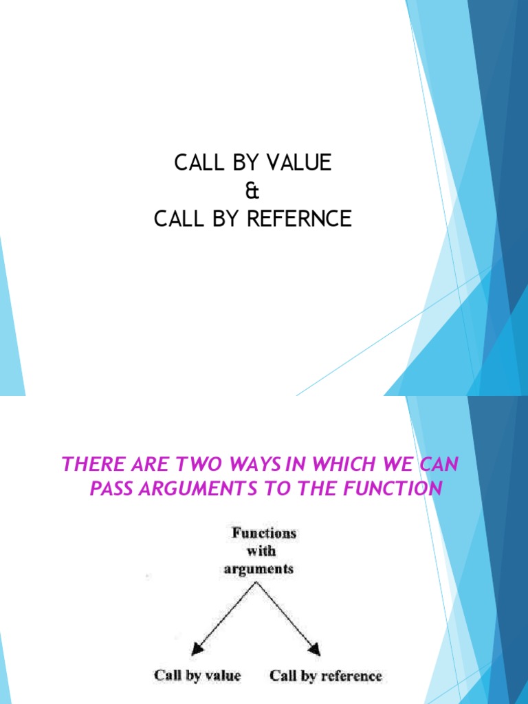 Call by Value | PDF | Parameter (Computer Programming) | Subroutine