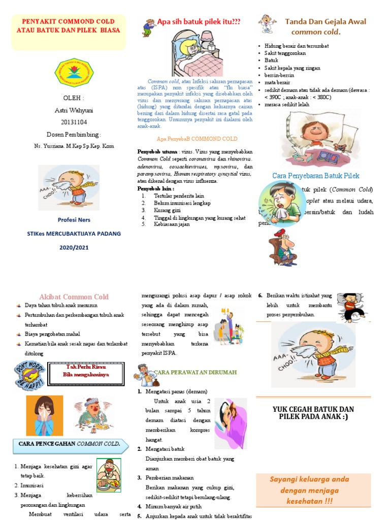 Leaflet Batuk Pilek | PDF