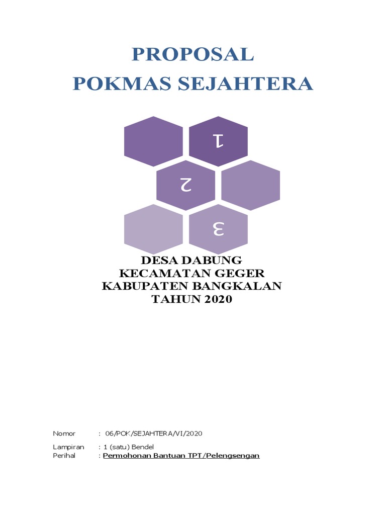Proposal Pokmas Sejahtera Print | PDF