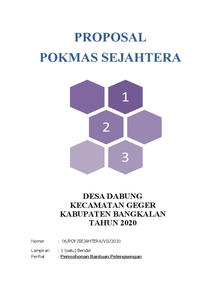 Proposal Pokmas Sejahtera | PDF