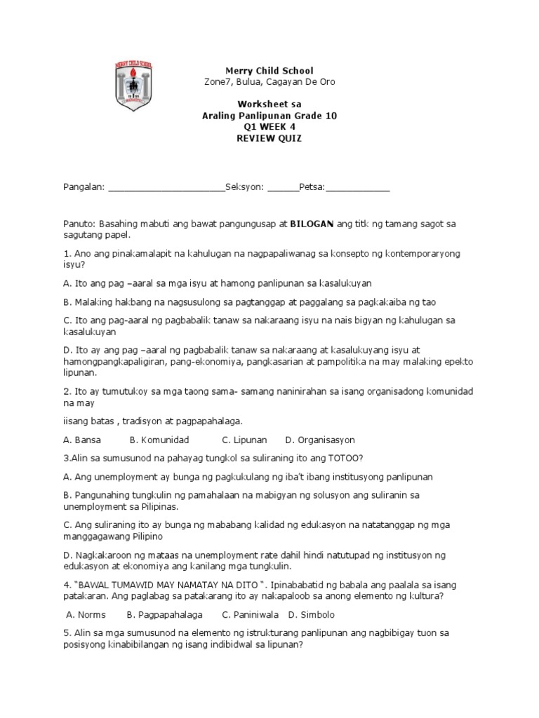 Q1 Week 4 Ap 10 | PDF