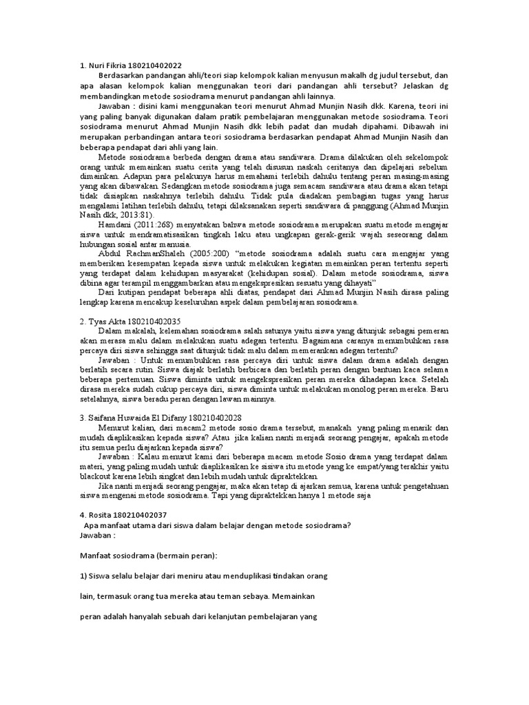 Pertanyaan Dan Diskusi Kel 13 | PDF