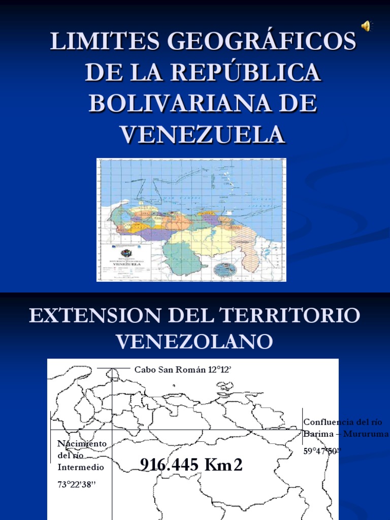 Limites Geográficos de La República Bolivariana de Venezuela | PDF ...