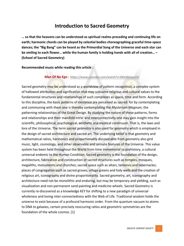 Introduction To Sacred Geometry | PDF | Tree Of Life | Nature