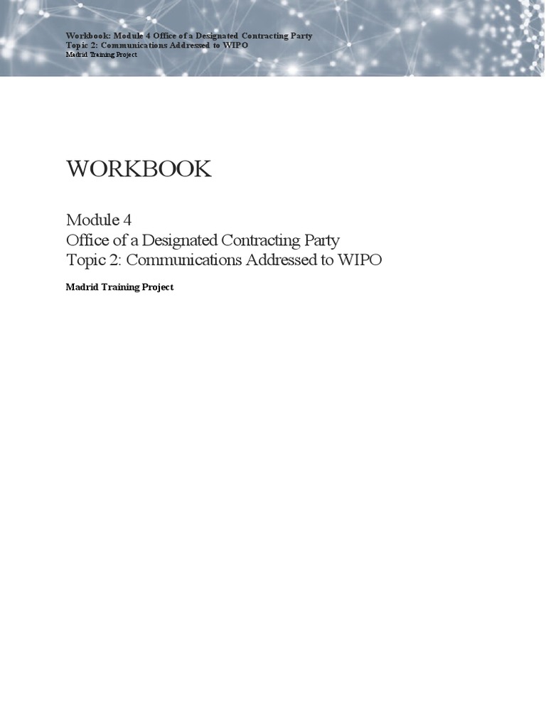 Module 4 Topic 2 Workbook IP Law | PDF | Priority Right | Trademark