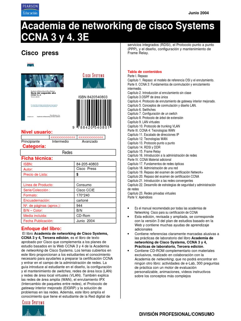 Networking 3 4cisco | PDF | Conmutador de red | Red de área amplia
