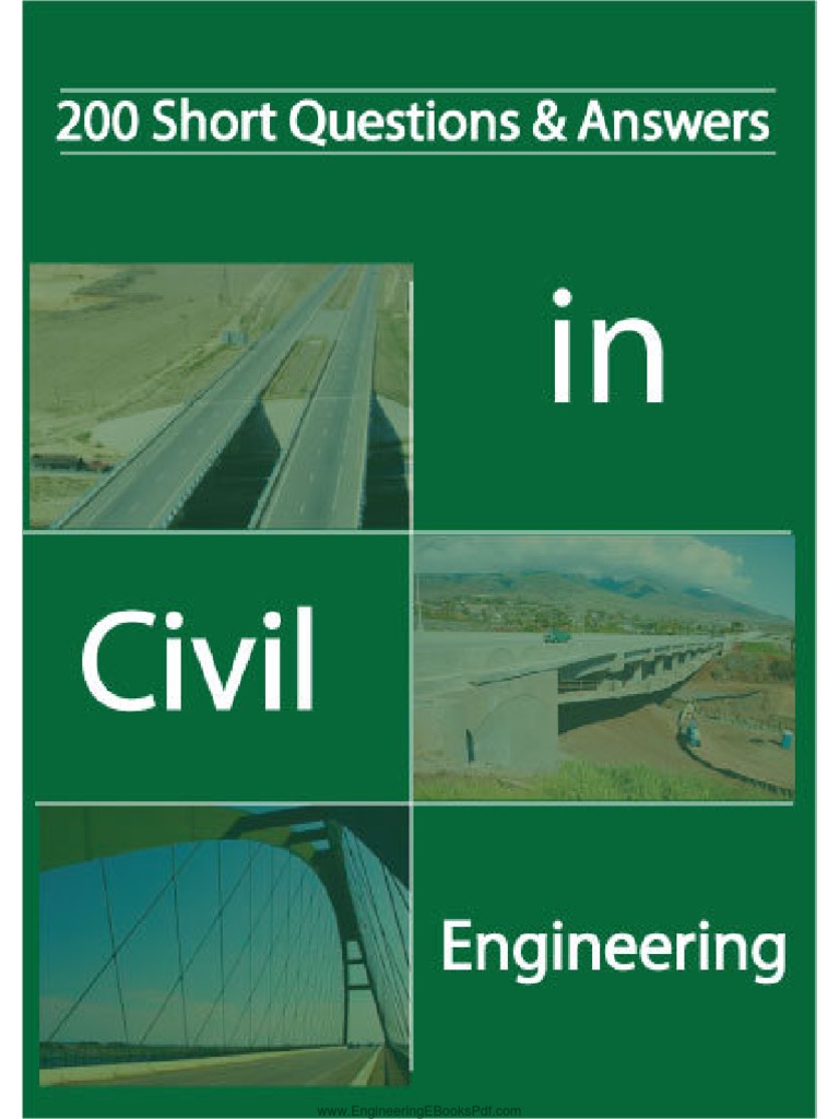 200 Short Questions and Answers in Civil Engineering | PDF