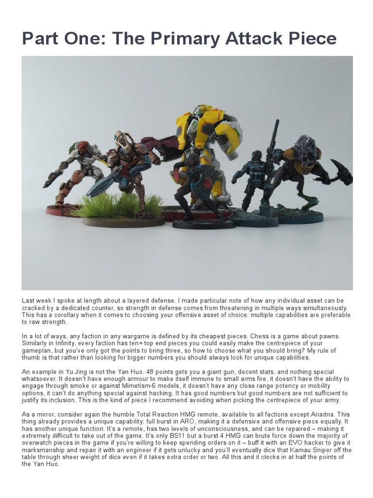 Infinity Tactics - The Fundamentals of Offense - Goonhammer | PDF ...