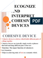 Understanding Cohesive Devices | PDF