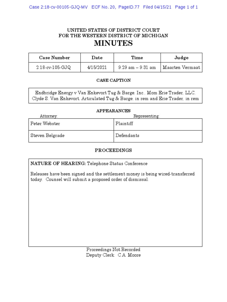 Enbridge Settlement | PDF | Politics