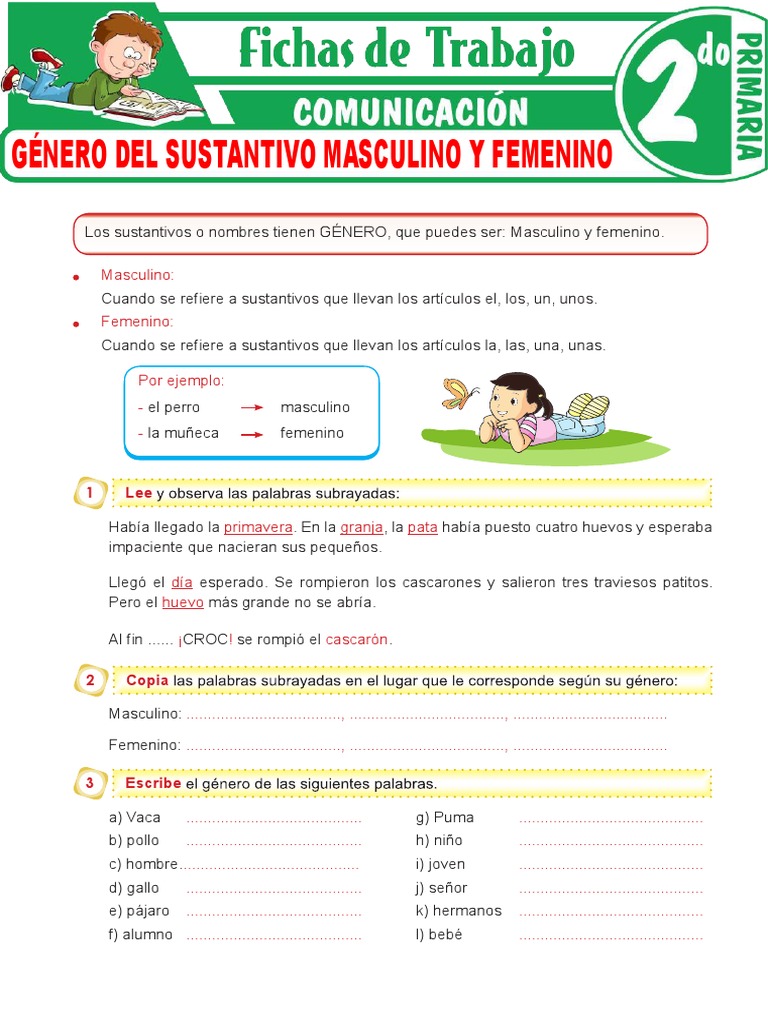 Hojas De Trabajo De Sustantivos En Plural Para Tercer Grado