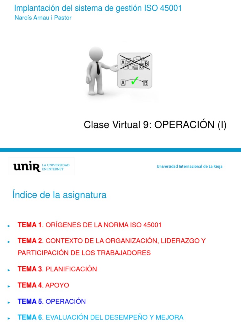 UNIR - CV09 - ISO45001 - Narcís Arnau - 20210211 - PER1583-1 | PDF | Planificación | Business