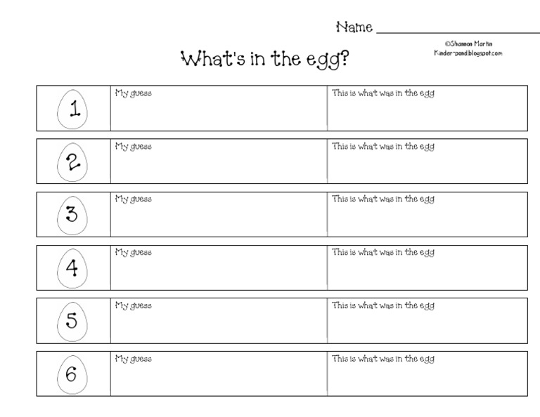 What's in The Egg | PDF