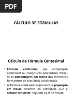 Composição Centesimal e Fórmulas Químicas | PDF | Química | Átomos