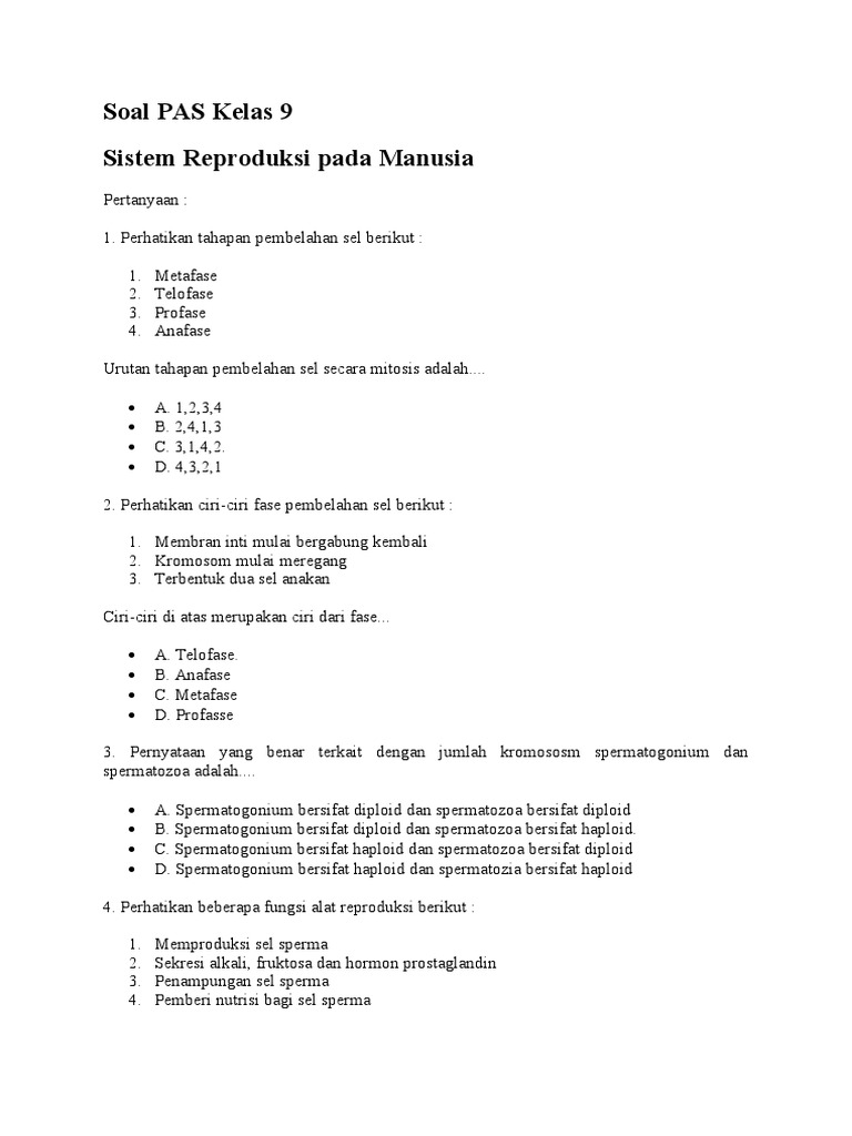 Soal PAS IPA Sem Ganjil 2021 | PDF | Kajian Bahasa Asing | Kesehatan Holistik