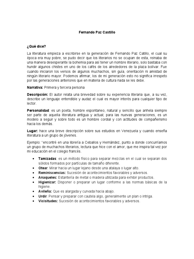 Fernando Paz Castillo | PDF