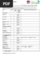 FIM Scoring Exercise Sheets 2015 | PDF | Wheelchair | Clothing