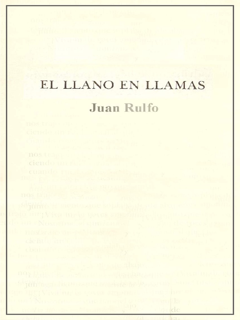 El Llano en Llamas CUENTO | PDF