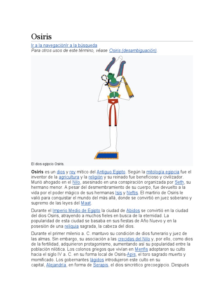 Osiris | PDF | Osiris | Isis