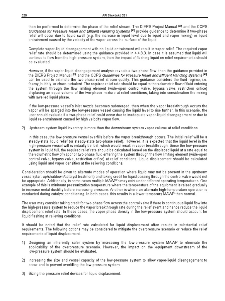 Guidelines For Pressure Relief and Effluent Handling Systems | PDF ...