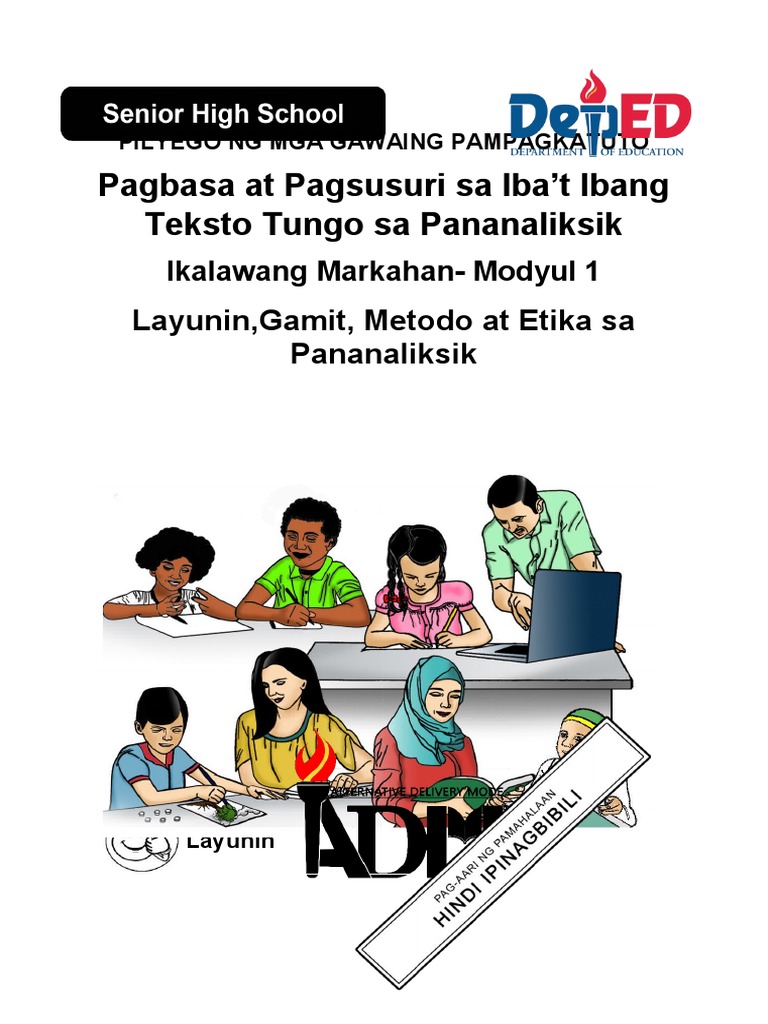 Pagbasa at Pagsulat - Q2 - Modyul 1 | PDF