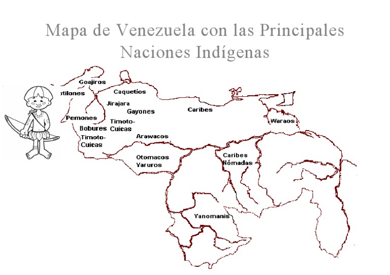 Mapa de Venezuela Con Las Principales Naciones Indígenas | PDF