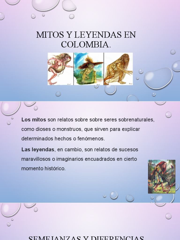 Mitos y Leyendas en Colombia | PDF | Leyendas