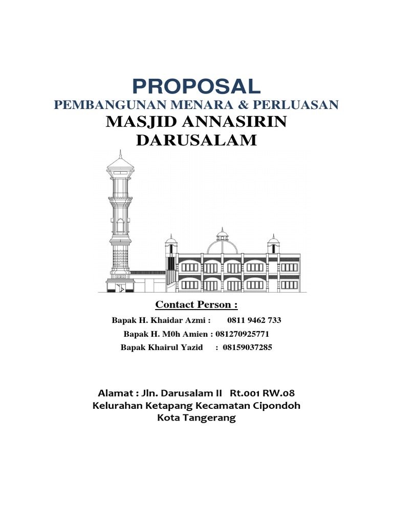 Proposal Perluasan Masjid | PDF