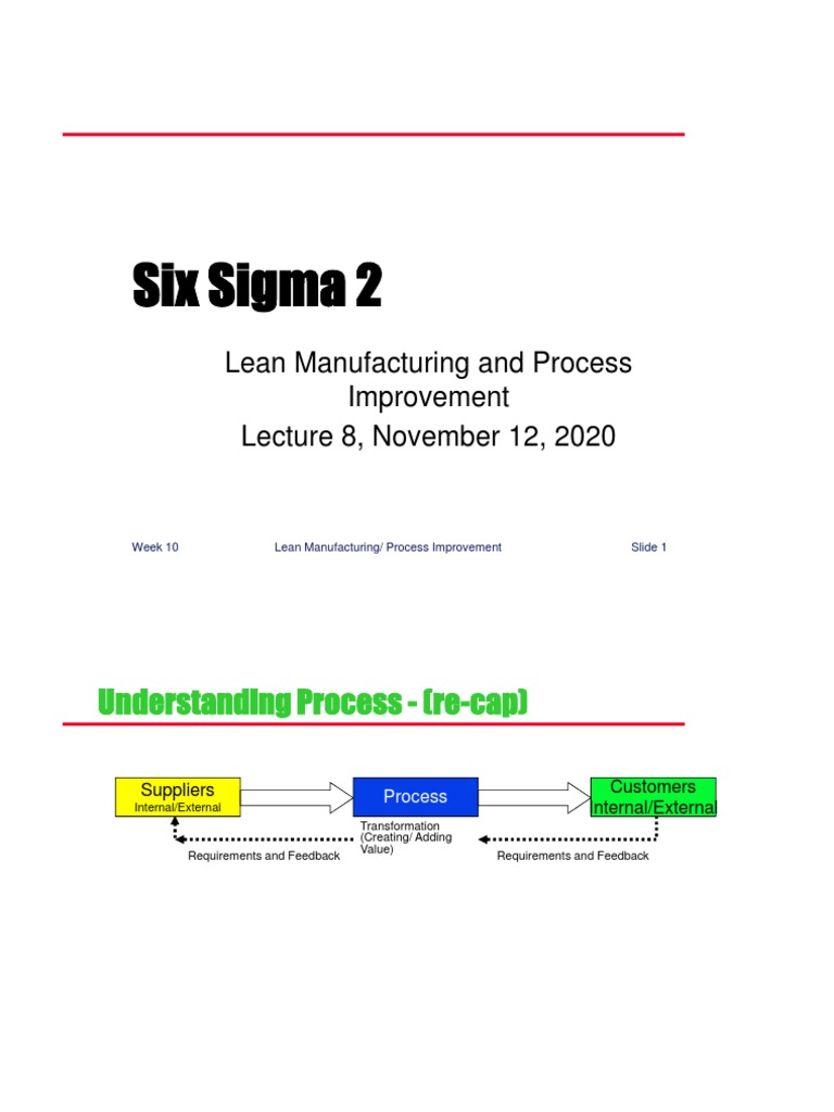 Lecture 8 - Six Sigma 2 | PDF | Correlation And Dependence | Survey ...