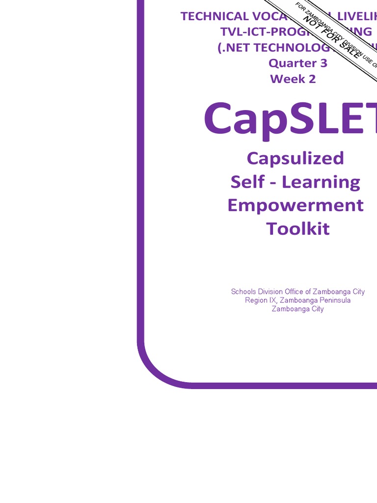 G11-TVL-ICT Programming (.Net Technology) Capslet Quarter 3-Week 2 | PDF | Hypertext Transfer ...
