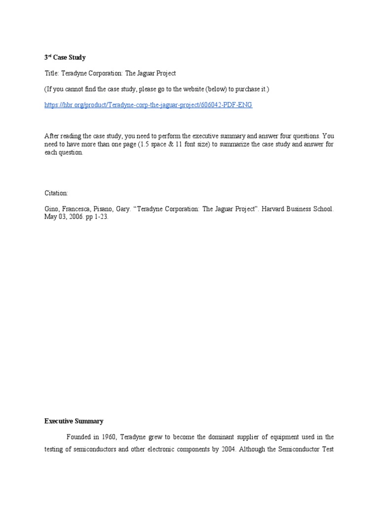 Case Study 3 | PDF | Project Management | System On A Chip