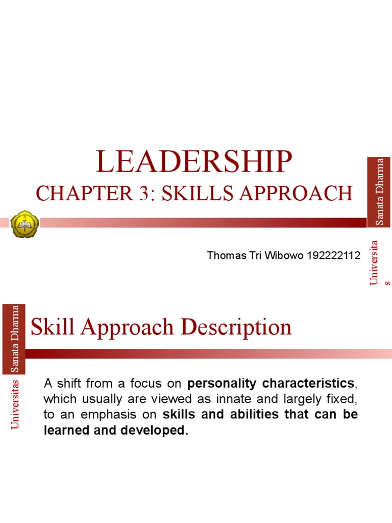 Chapter 3 - Skill Approach | PDF | Competence (Human Resources ...