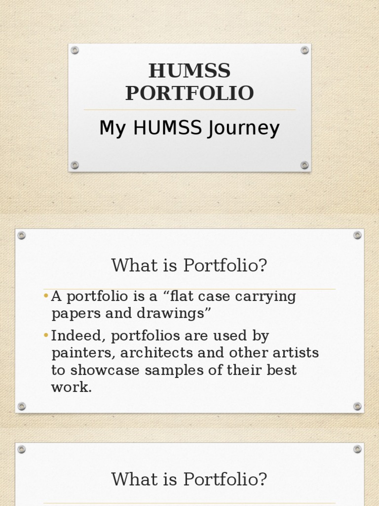 My Humss Portfolio | PDF | Educational Assessment | Rubric (Academic)