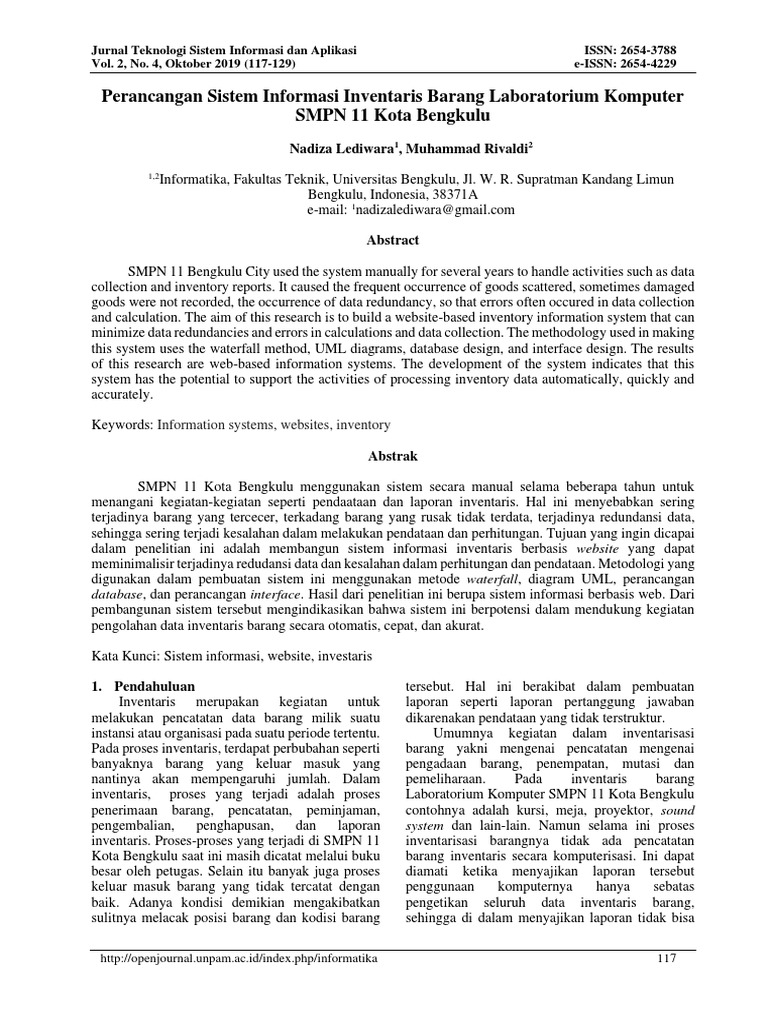 Lediwara & Rivaldi, 2019 | PDF