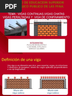 Tipos de Vigas, Viga Peraltada, Viga Chata - Etc | PDF