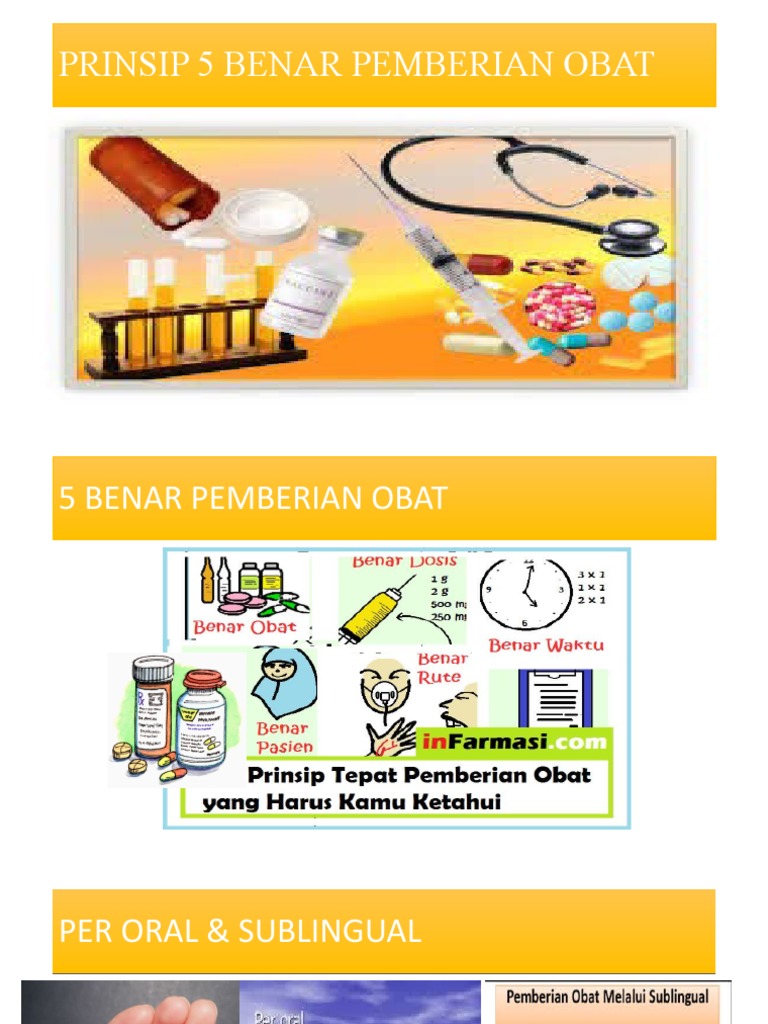 5 Benar Pemberian Obat | PDF