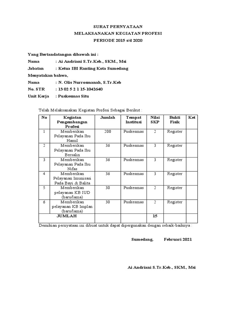 Rekap STR Bu Olis Jumlah | PDF | Pengembangan Diri | Sains & Matematika