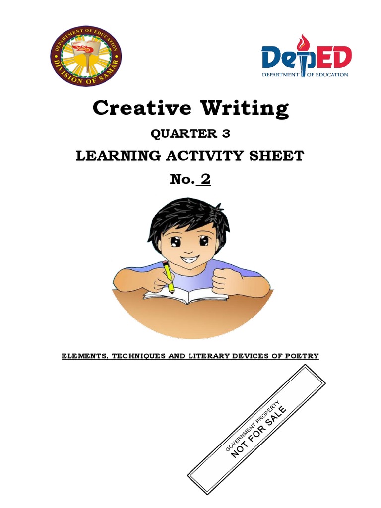 Creative Writing: Learning Activity Sheet No. 2 | PDF | Metre (Poetry ...