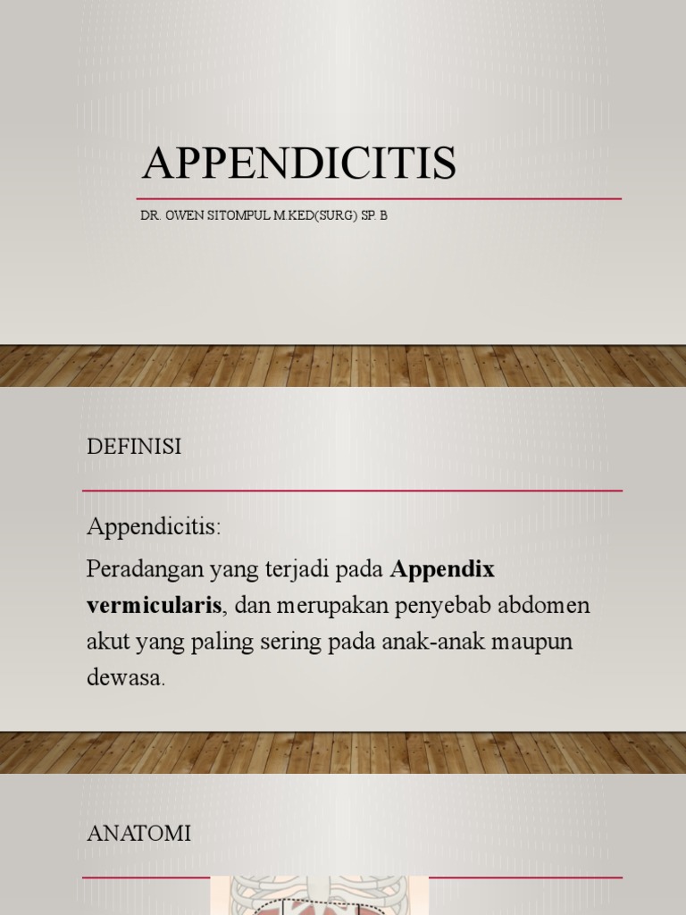 Appendicitis | PDF